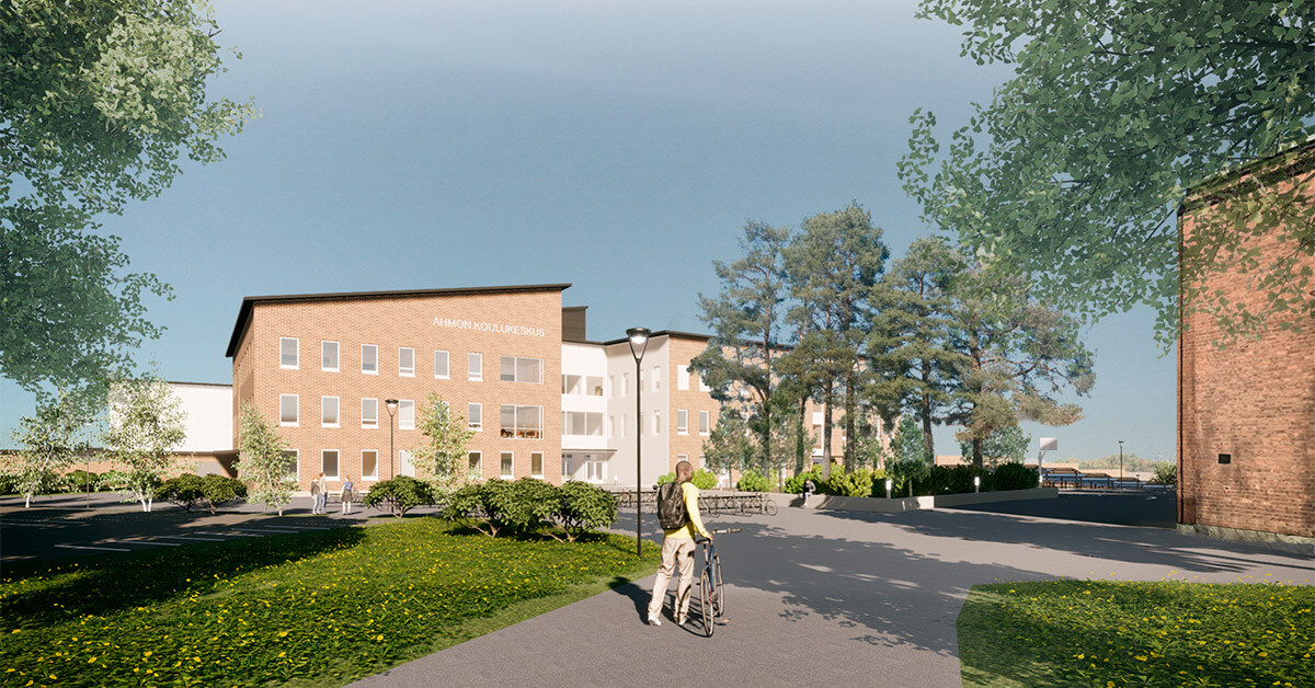 Koulusta rakentuu monitoimitalo – Ahmon koulukeskus palkittiin Itä ...